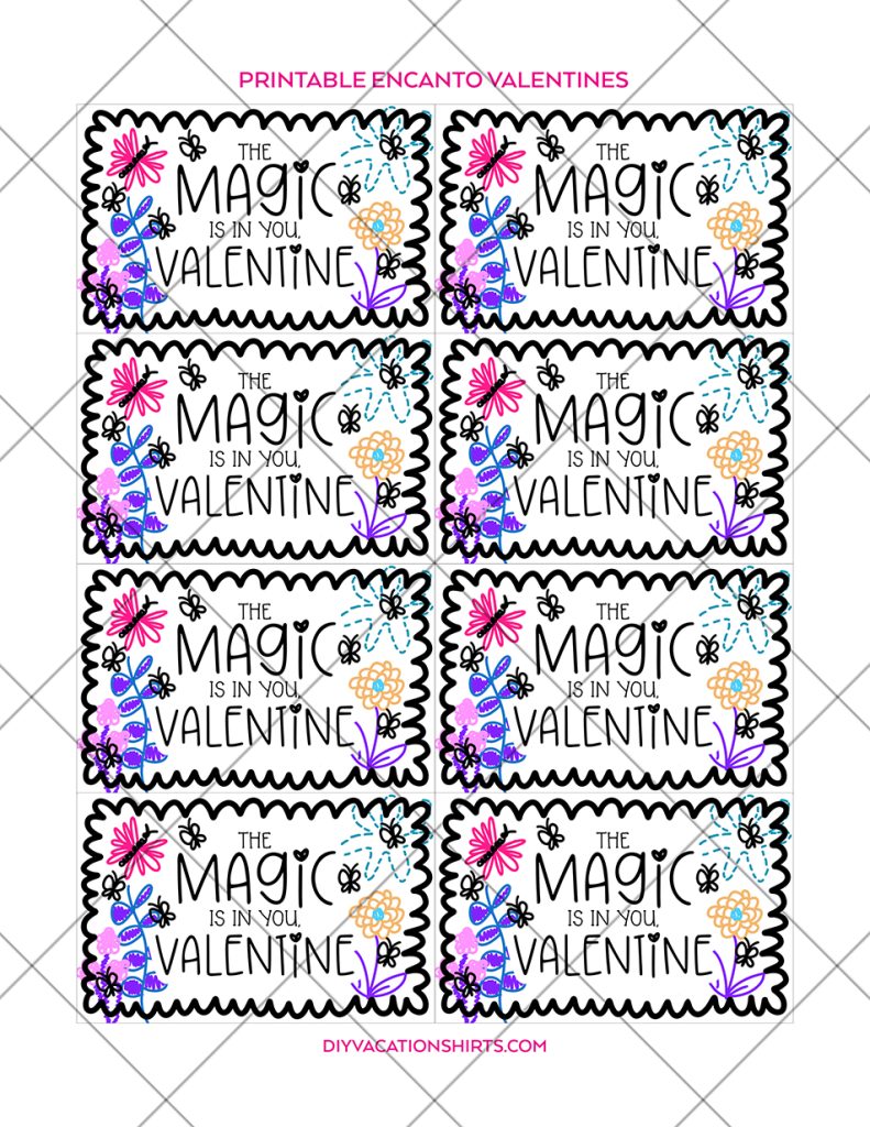 Encanto Valentines - Free Printable Cards – Once Upon a Theme Park
