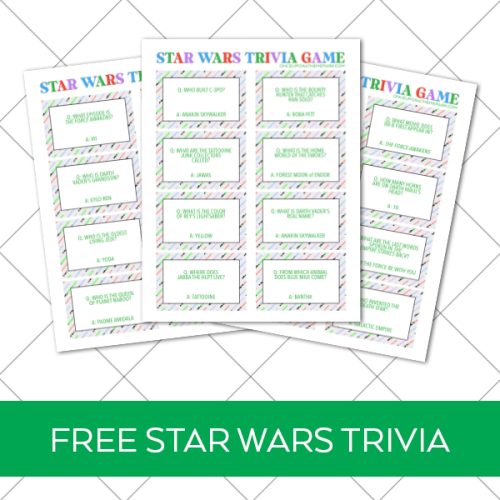 Star Wars Trivia Questions - Free Printable - Once Upon a Theme Park
