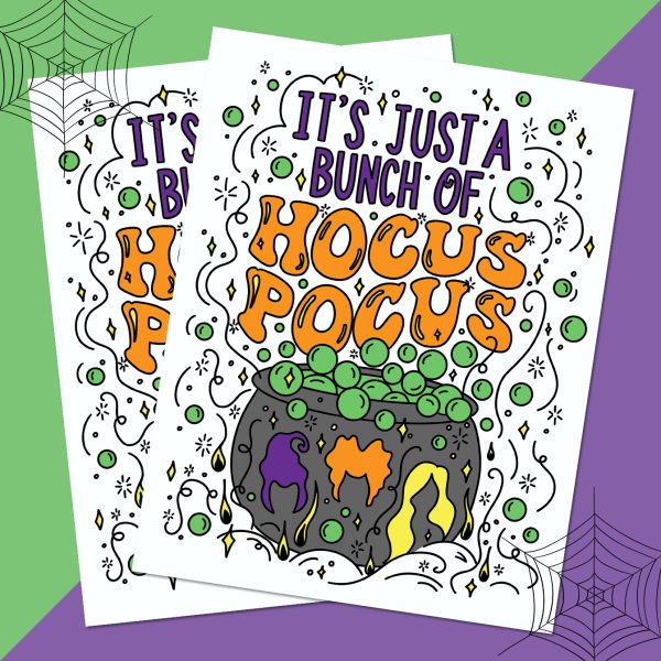 Hocus Pocus Coloring Page Free Printable – Once Upon a Theme Park