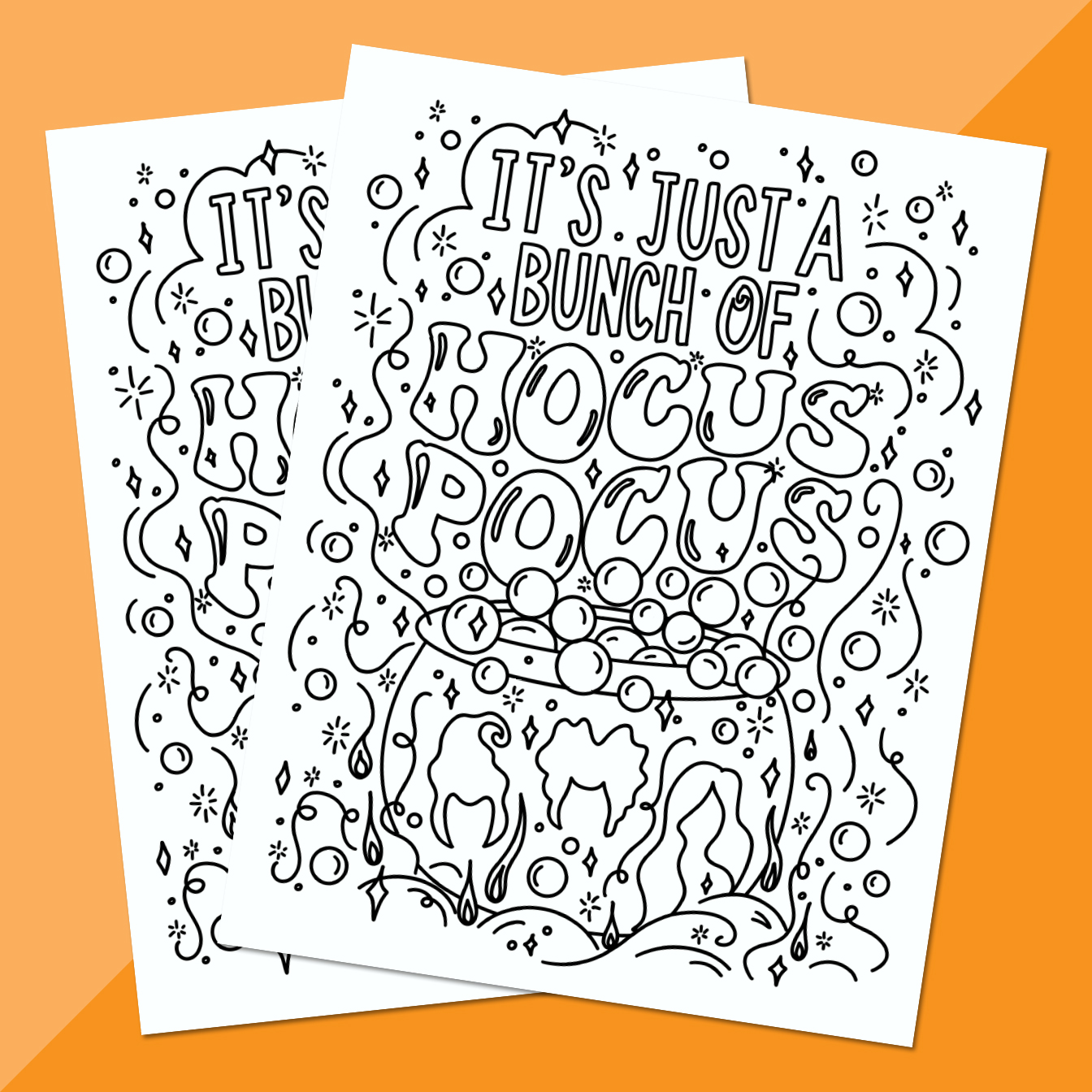 Hocus Pocus Coloring Page Free Printable – Once Upon a Theme Park