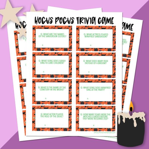 Hocus Pocus Trivia Printable Questions and Answers – Once Upon a Theme Park